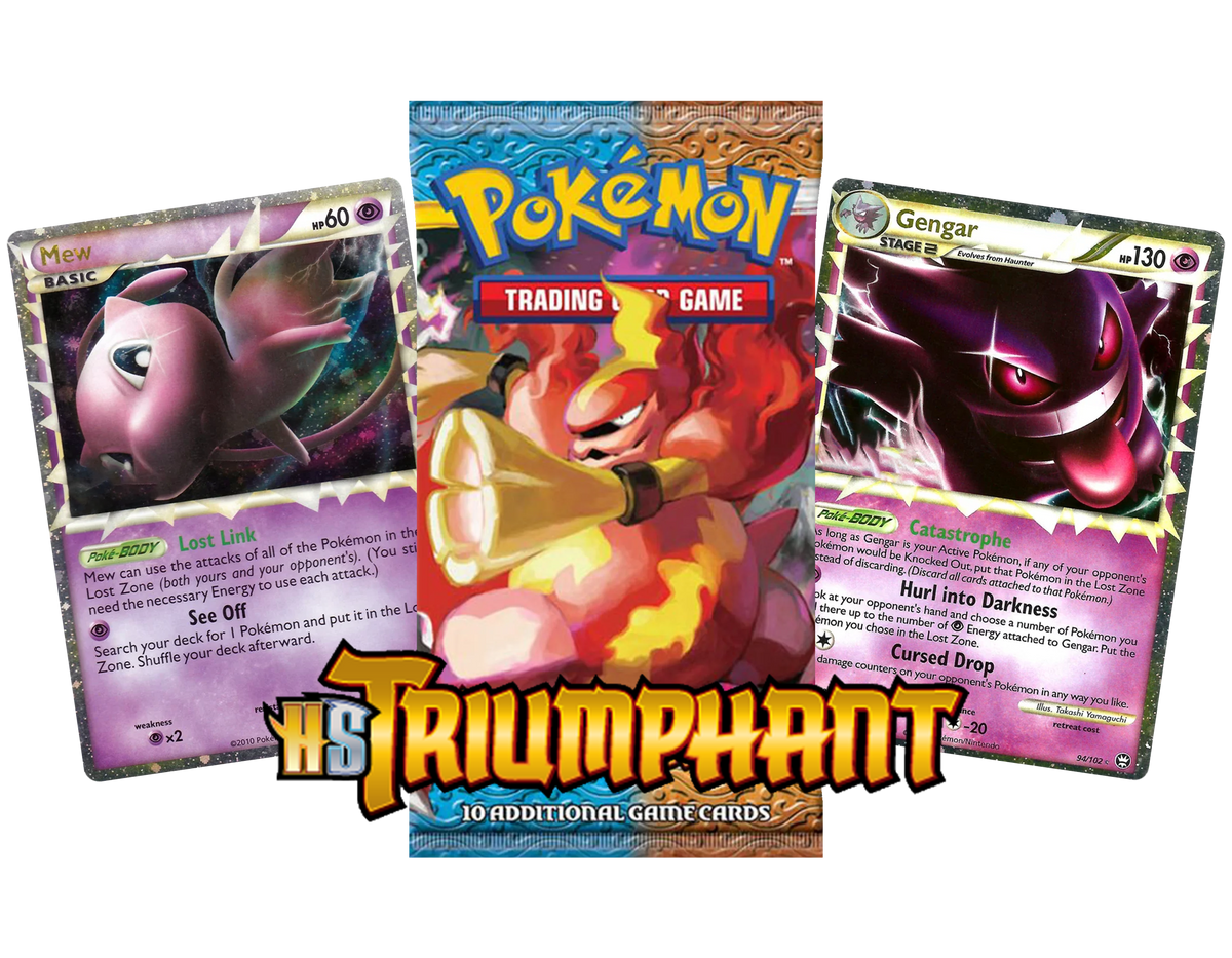 VINTAGE HEARTGOLD SOULSILVER TRIUMPHANT BOOSTER PACK x1 – DJDEEMO.COM