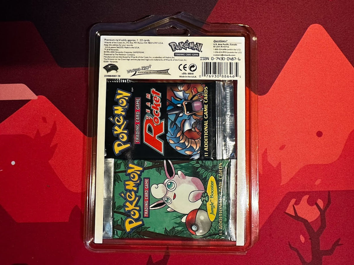 VINTAGE TEAM ROCKET, BASE SET 2, GYM HEROES AND JUNGLE WOTC BLISTER PA ...