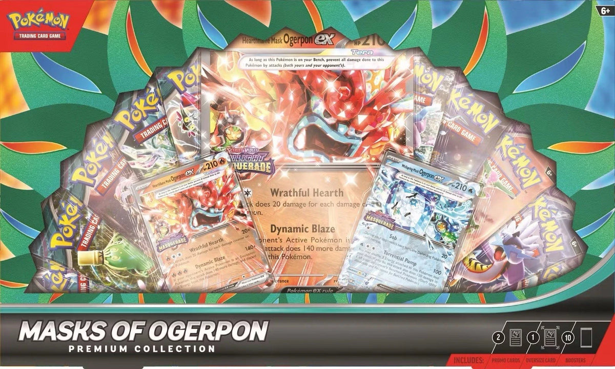 2025 Pokemon Masks of Ogerpon Premium Collection Box x1 – DJDEEMO.COM